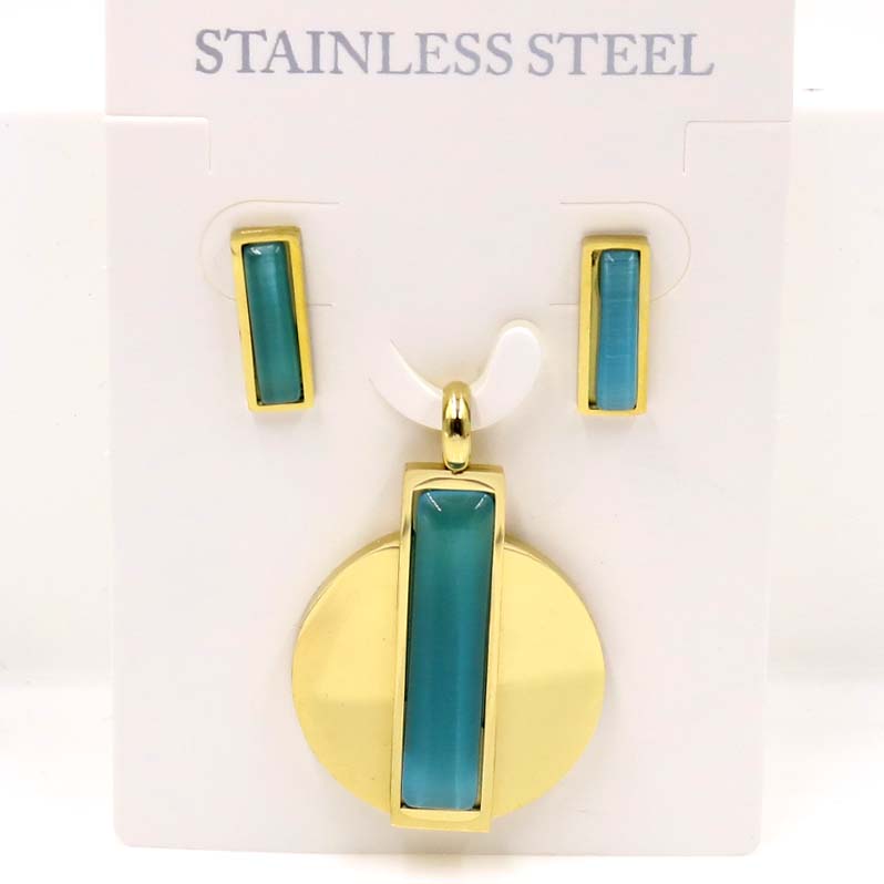 Stainless steel jewelry set Necklace and earrings Wholesale